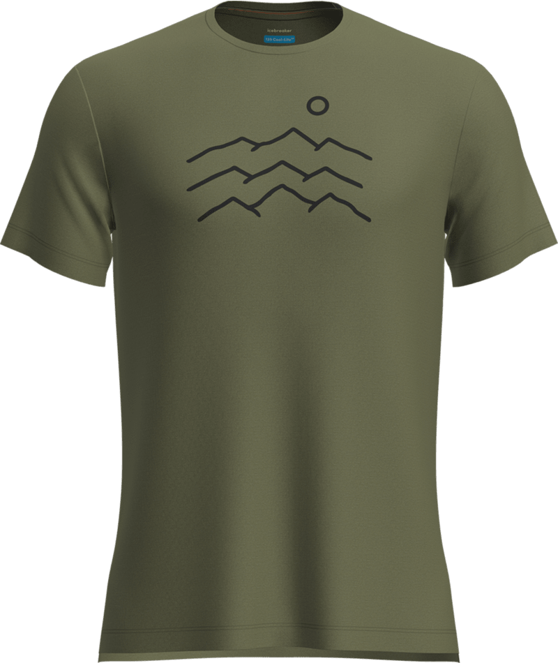 Icebreaker Merino Blend 125 Cool-Lite Sphere SS Tee Across the Peaks ...