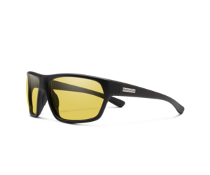 Suncloud Boone Matte Black Polarized Low Light Yellow Sunglasses ...