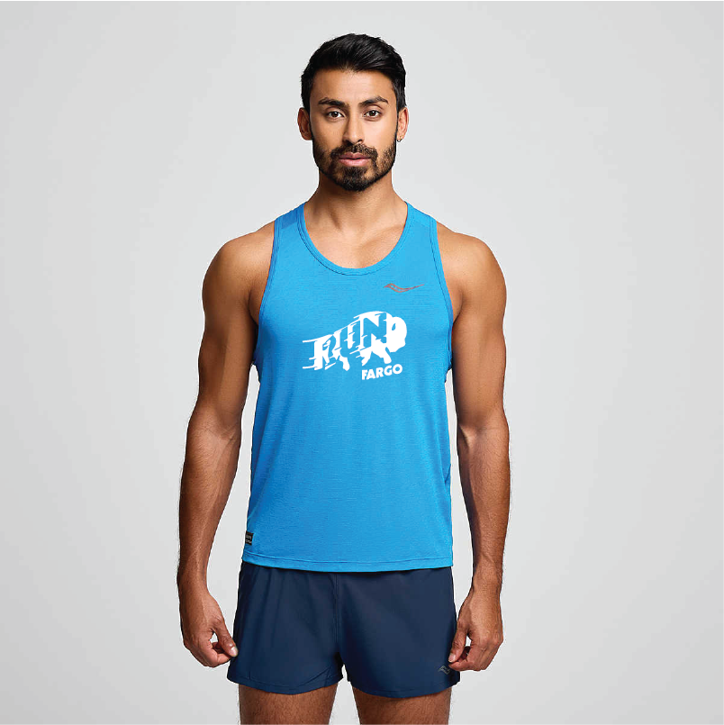 Men's New Run Fargo Bison Stopwatch Singlet - Beyond Running