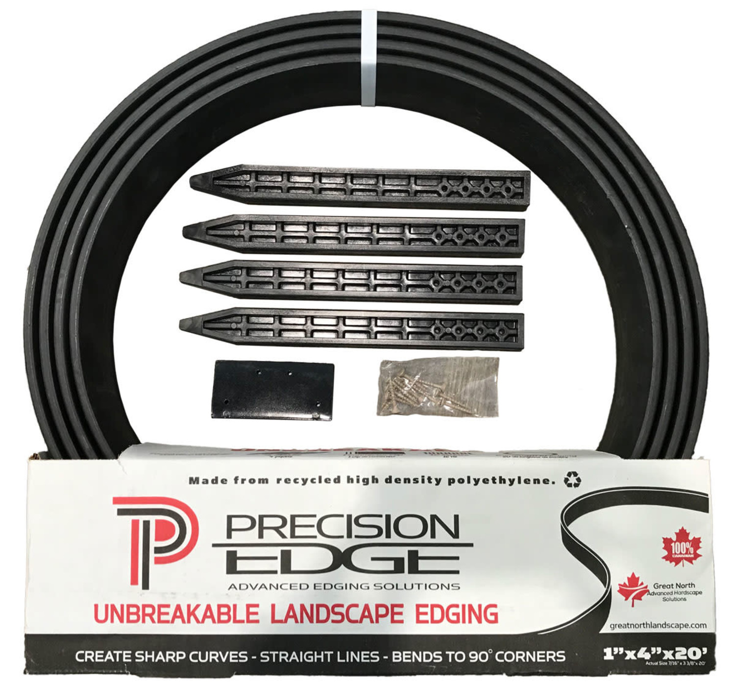 Precision Edge Black Landscape Edging | Durable Garden Border Kit - CLS ...
