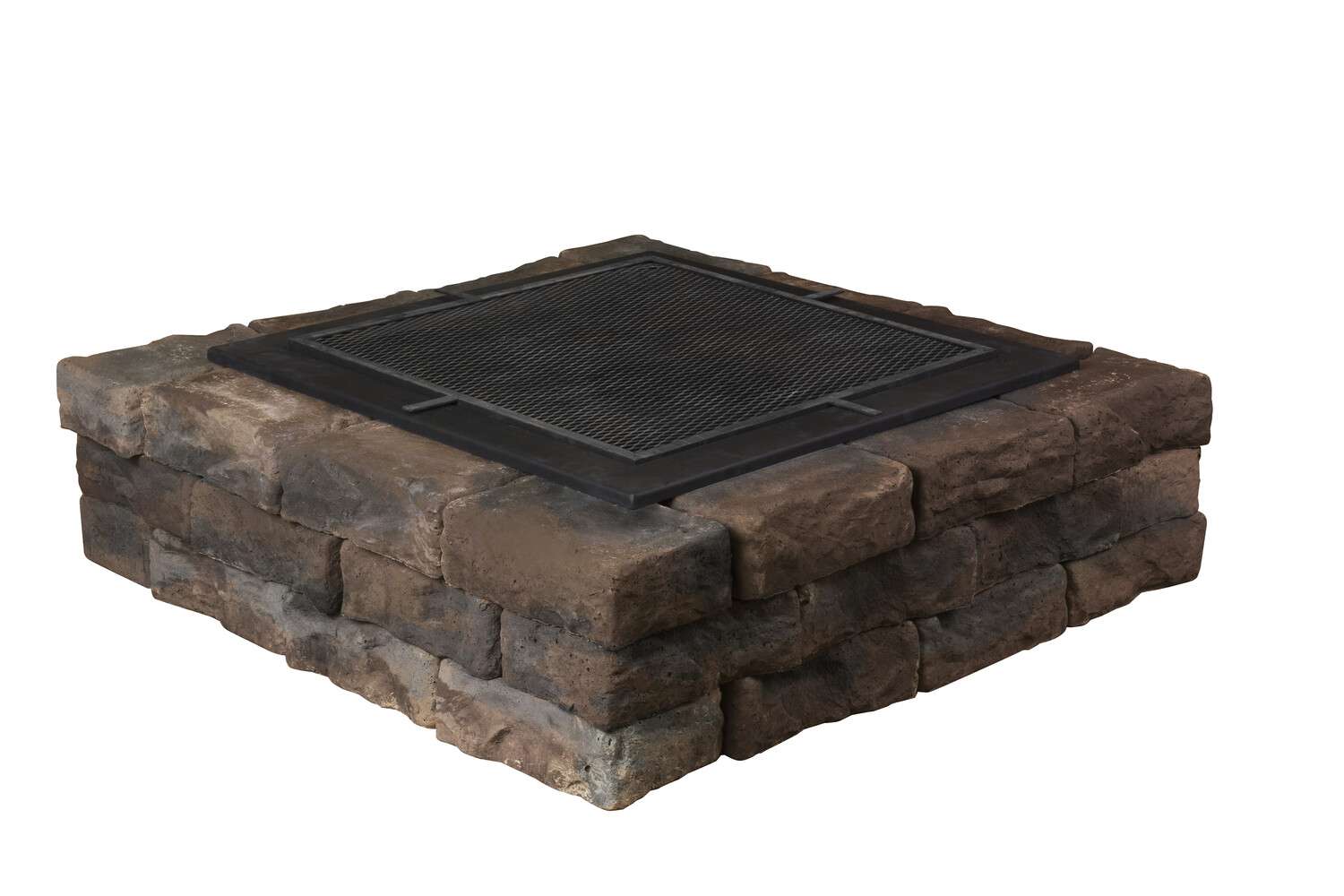 Dimensional Square Fire Pit Kit | Natural Stone Look Firepit | Calgary ...