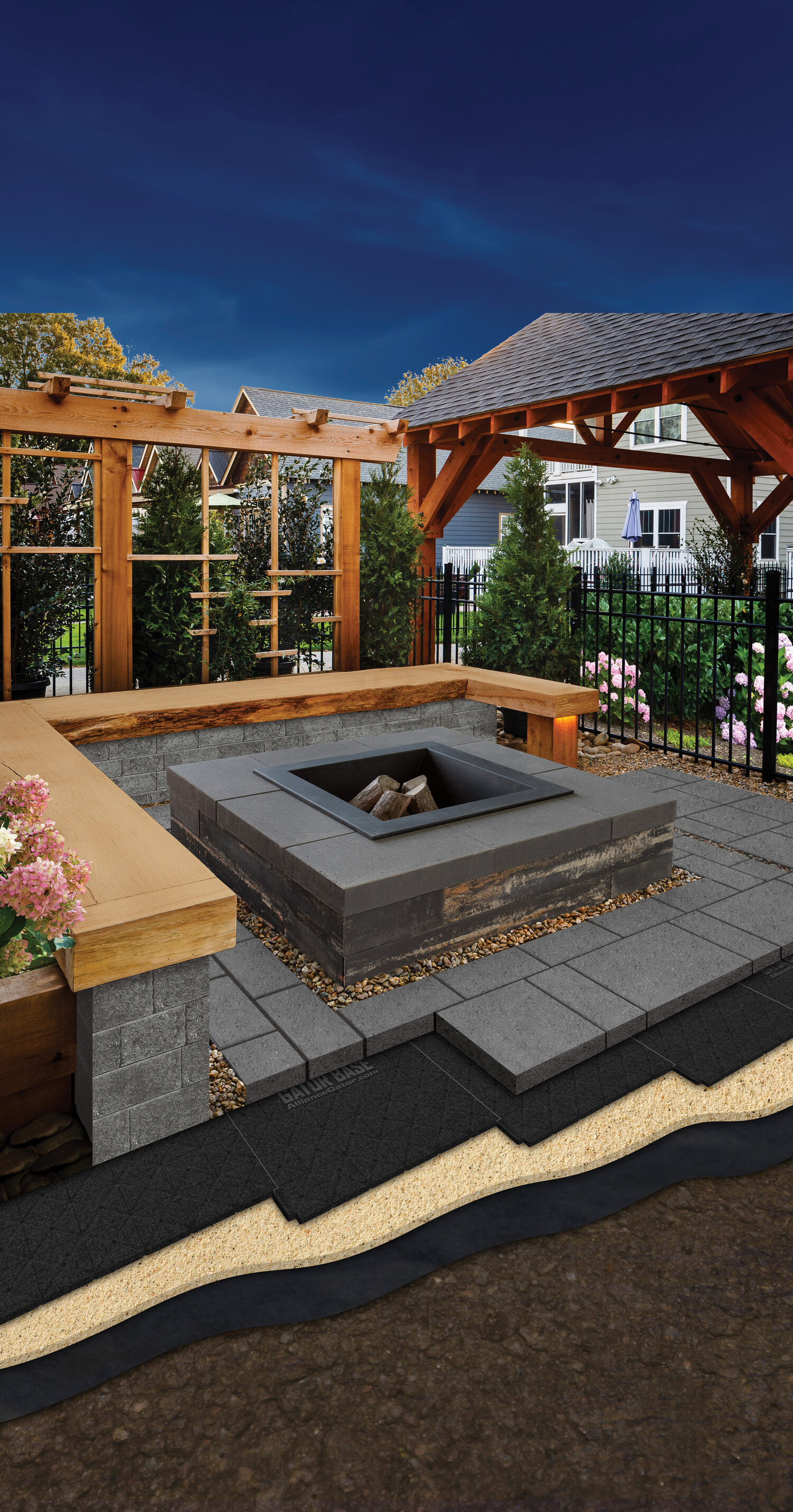 Gator Base | Lightweight Base for Patios, Walkways & Fire Pits - CLS ...