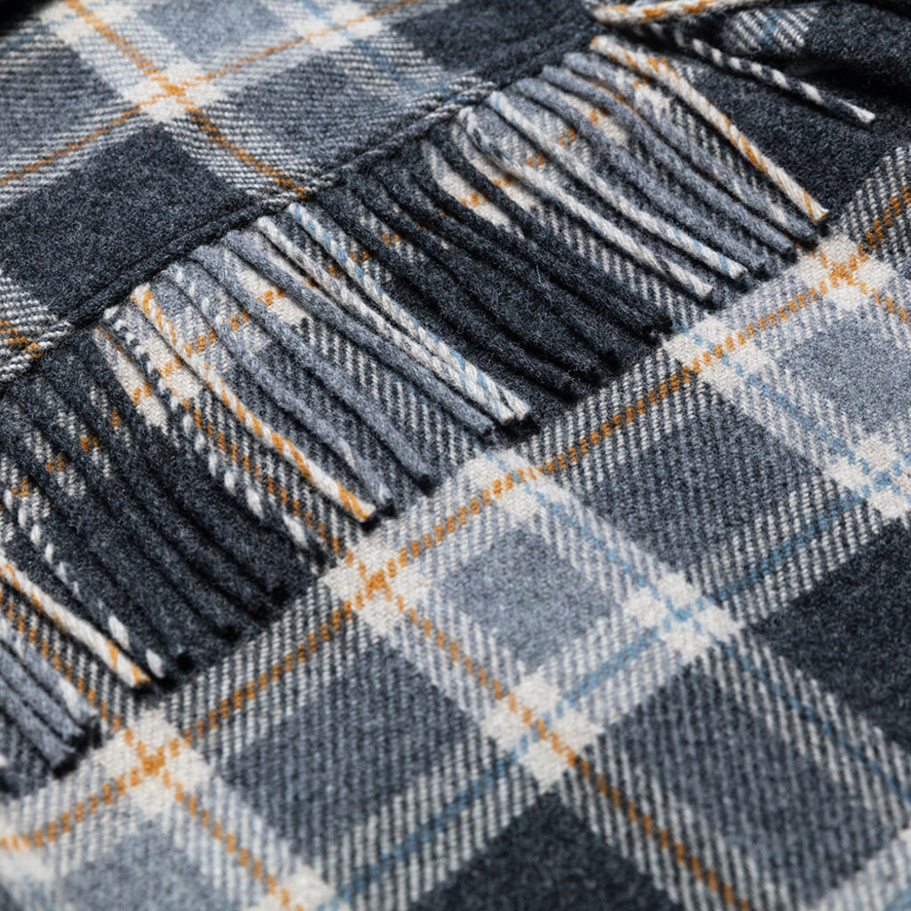 Pendleton | Jolene Wool Fringe Jacket | Charcoal Plaid | Head West ...