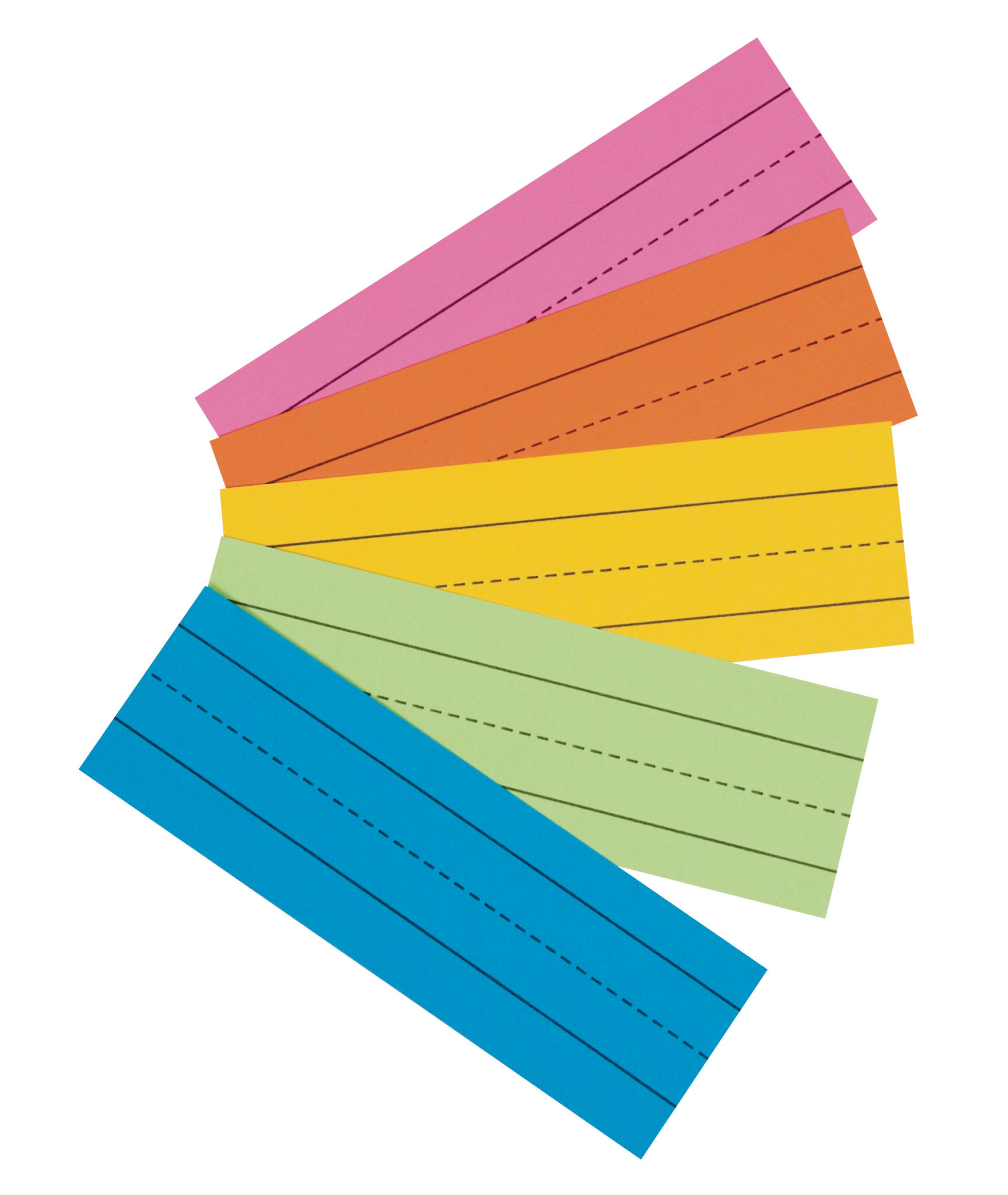 BLANK FLASH CARDS: SUPER BRIGHT 3"X9" - Creative Kids