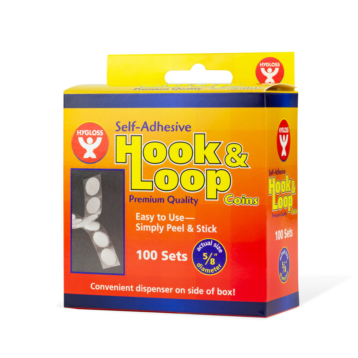 HOOK & LOOP COINS 100 SETS - Creative Kids
