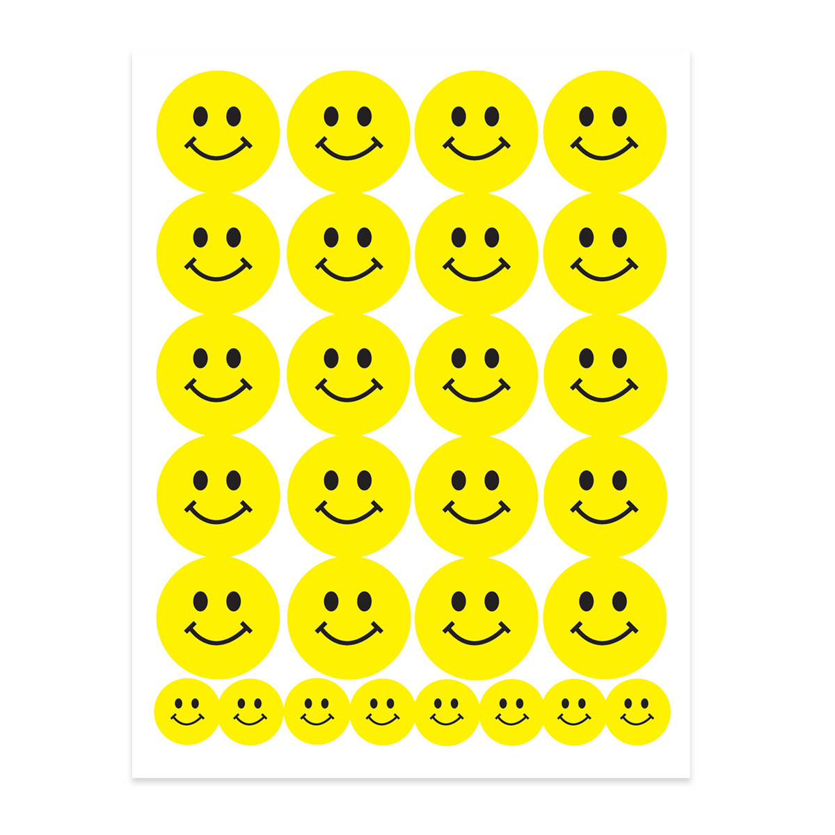 STICKER FORMS - SMILEY FACES - 3 SHEETS - Creative Kids
