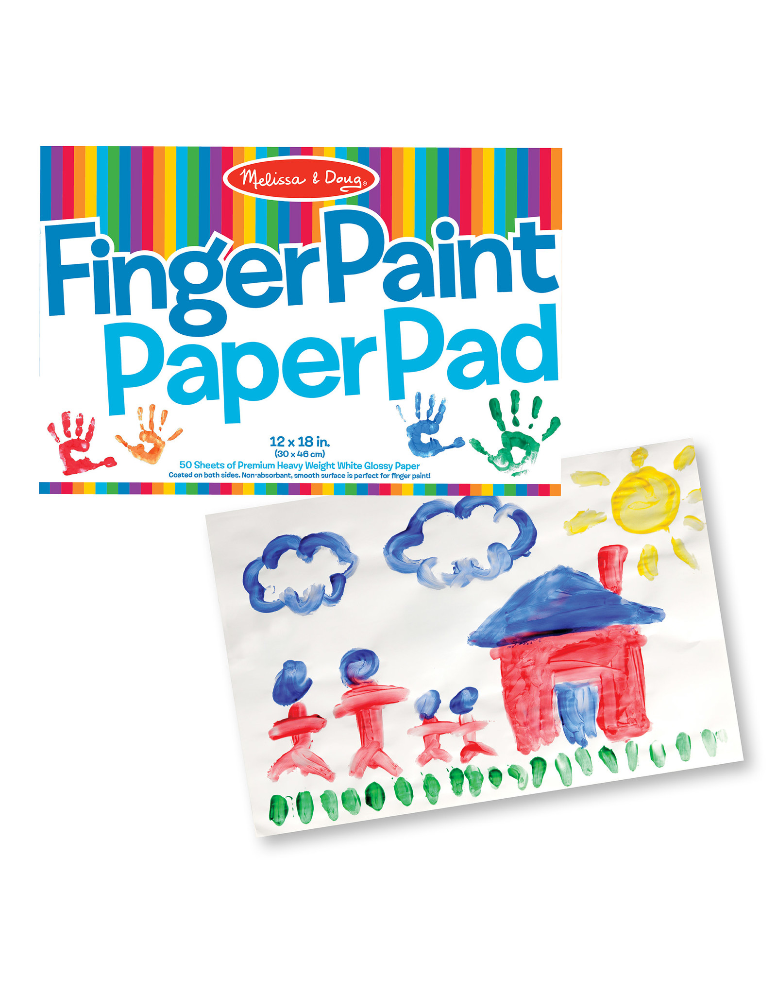 FINGER PAPER PAD-50 SHEET - Creative Kids