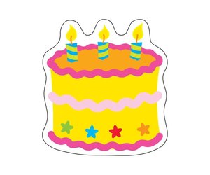 MINI CUT OUT: BIRTHDAY CAKE 36pc - Creative Kids