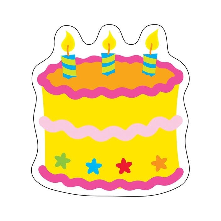 MINI CUT OUT: BIRTHDAY CAKE 36pc - Creative Kids