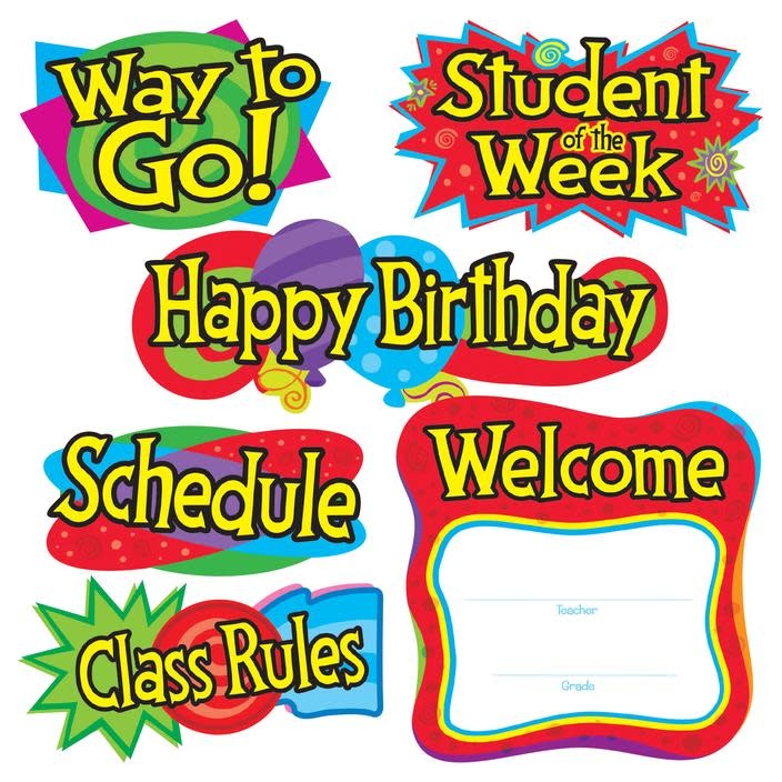 BULLETIN BOARD SET CLASSSROOM SIGNS - Creative Kids