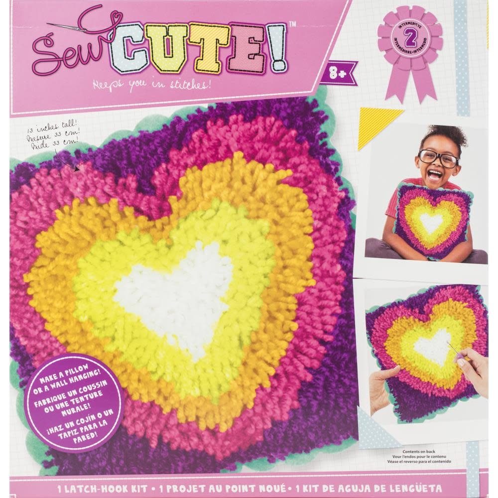 LATCH HOOK: HEARTS - Creative Kids