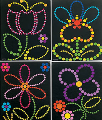STICKER DOT ART: SPRING FLOWERS - Creative Kids