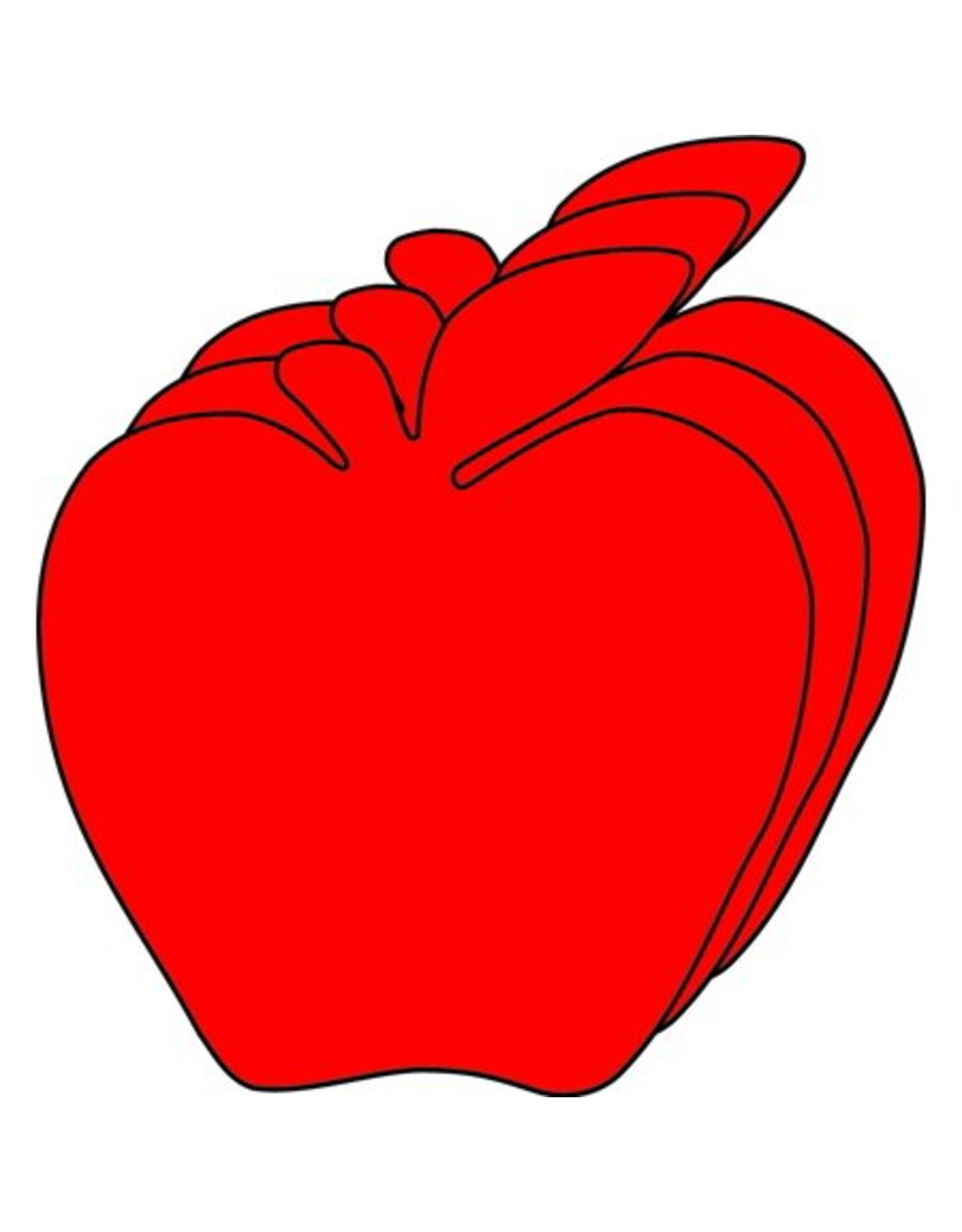 CUT-OUTS: RED APPLE - Creative Kids