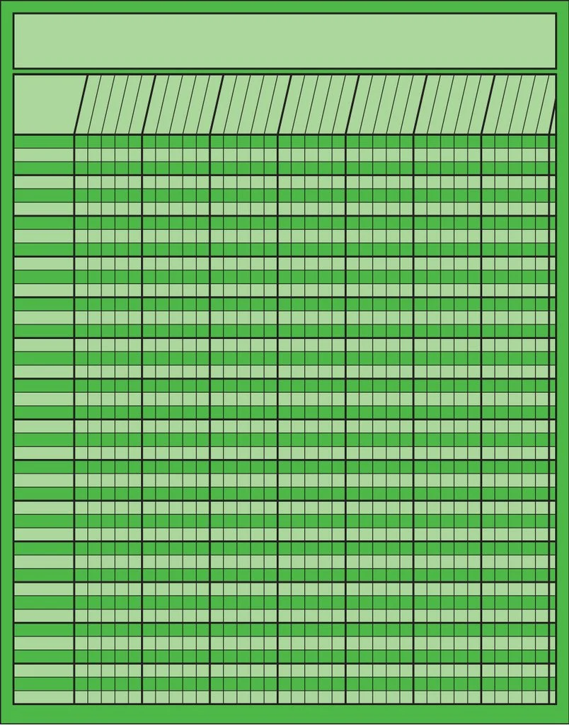 INCENTIVE CHART, VERTICAL: GREEN - Creative Kids