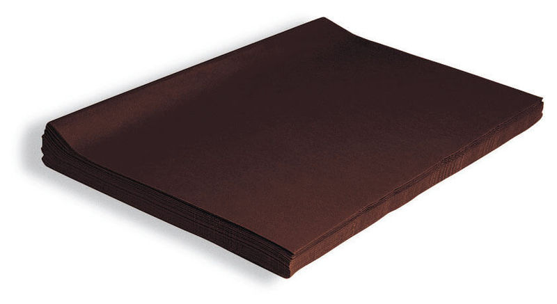 TISSUE PAPER: 20"x30" CHOCOLATE BROWN 24 SHEETS - Creative Kids