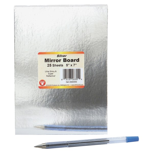 MIRROR BOARD: 5x7, SILVER - Creative Kids