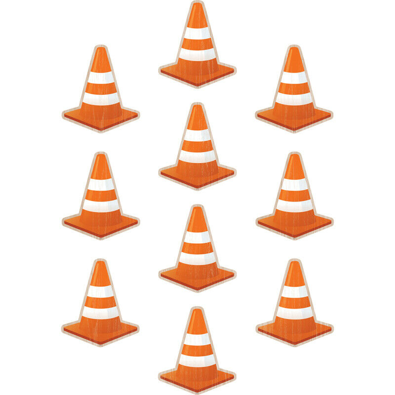 CUT OUT: CONSTRUCTION CONES 6" - 30 PACK - Creative Kids