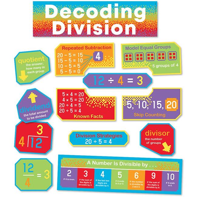 MINI BULLETIN BOARD SET DECODING DIVISION - Creative Kids