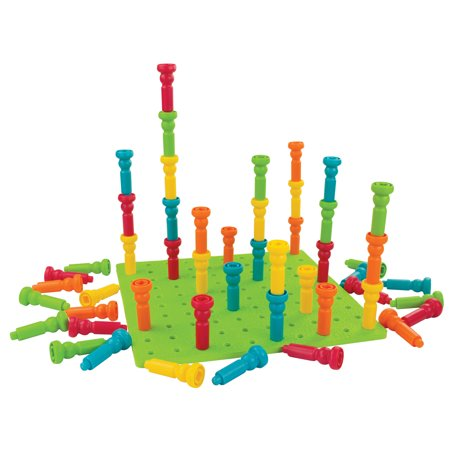 TALL-STACKER PEGS/PEGBOARD SET - Creative Kids