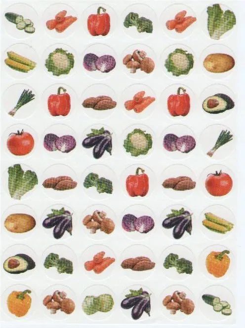 STICKERS: VEGETABLE ASSORTED - Creative Kids