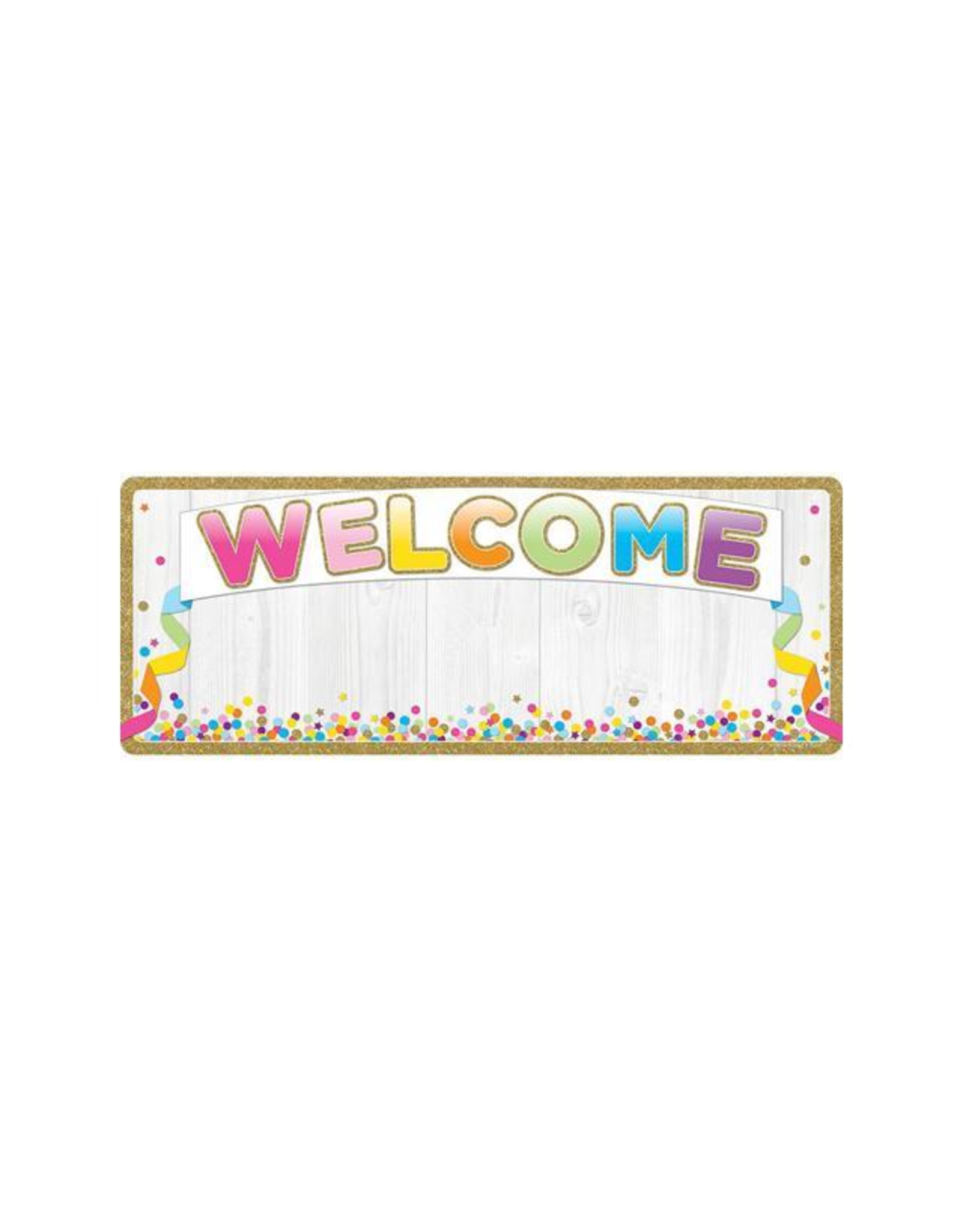 POLY BANNER: WELCOME - CONFETTI - Creative Kids