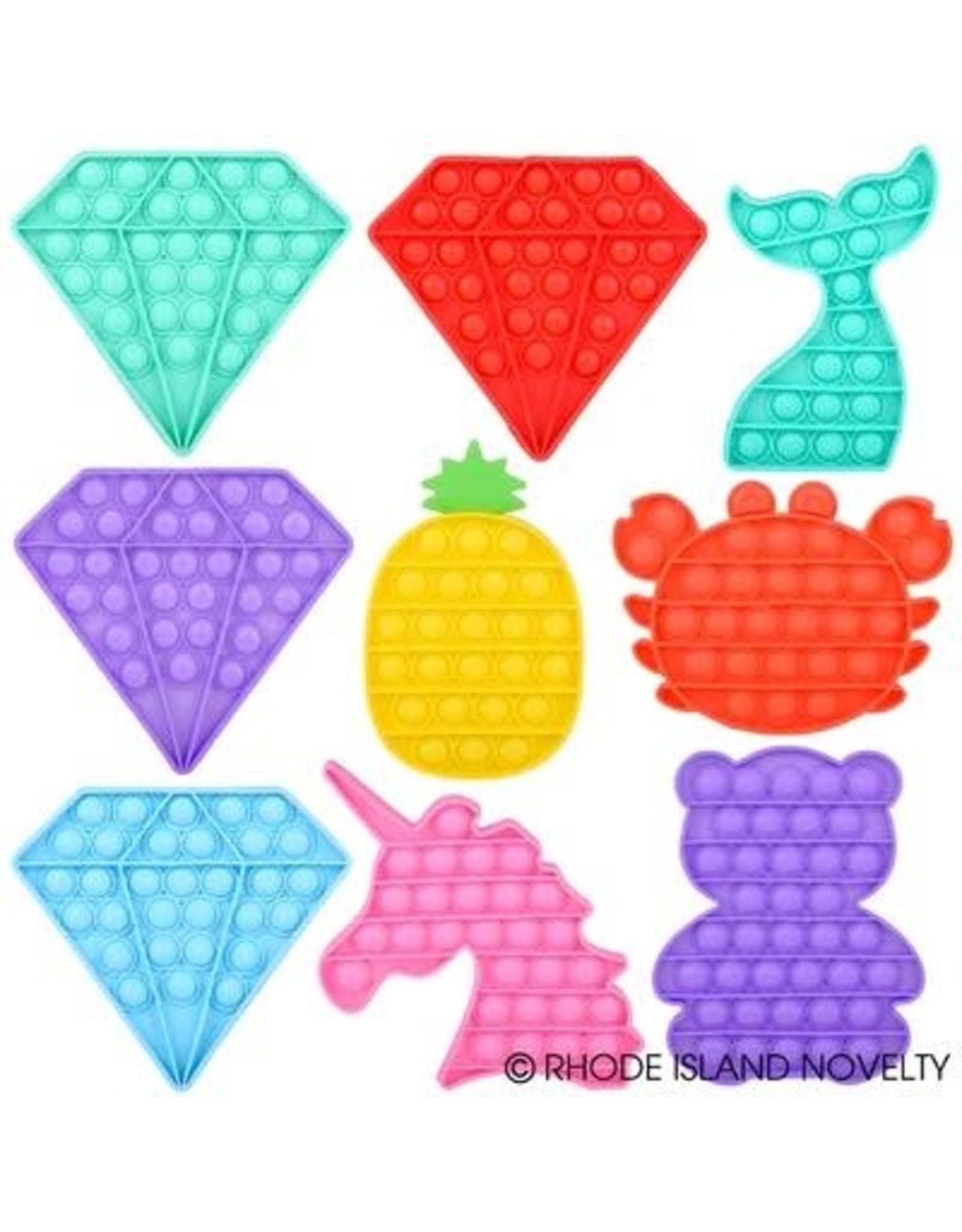 BUBBLE POPPERS ASSORTED SHAPE - Creative Kids