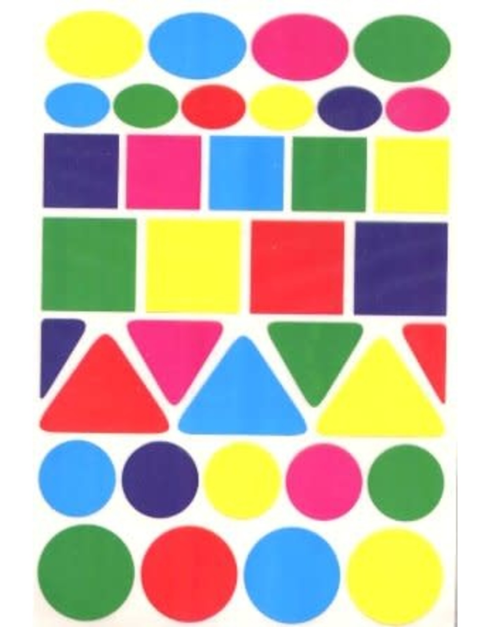 COLOR CODING STICKERS: ASSORTED SHAPES LARGE - Creative Kids
