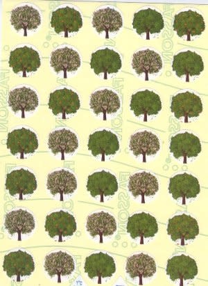 STICKERS: TREES 35 per page - Creative Kids