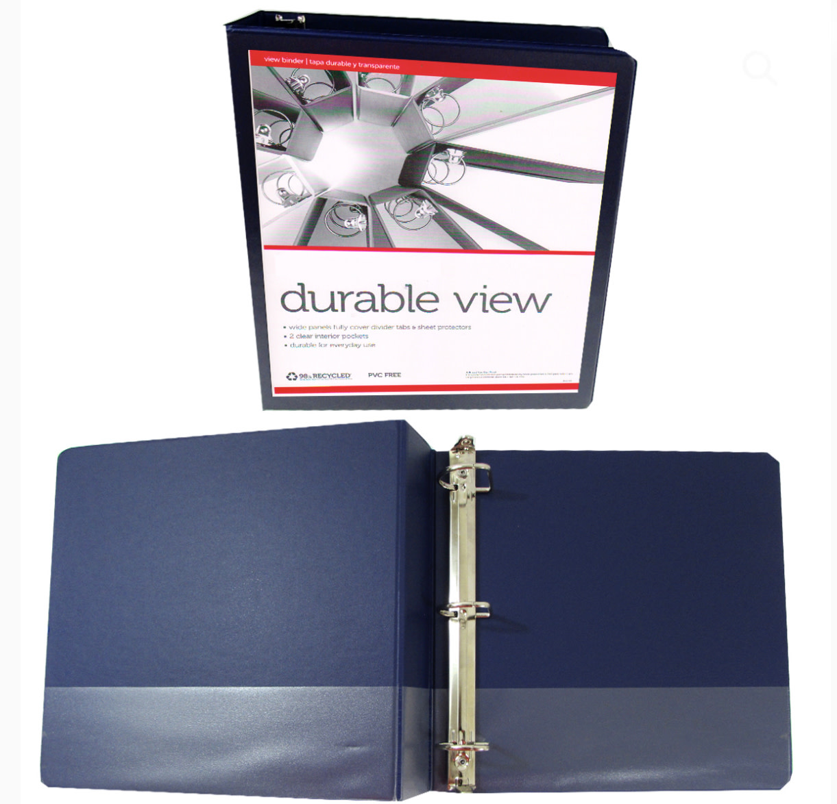 BINDER 1" - VIEW - BLUE - SIDE RING - Creative Kids