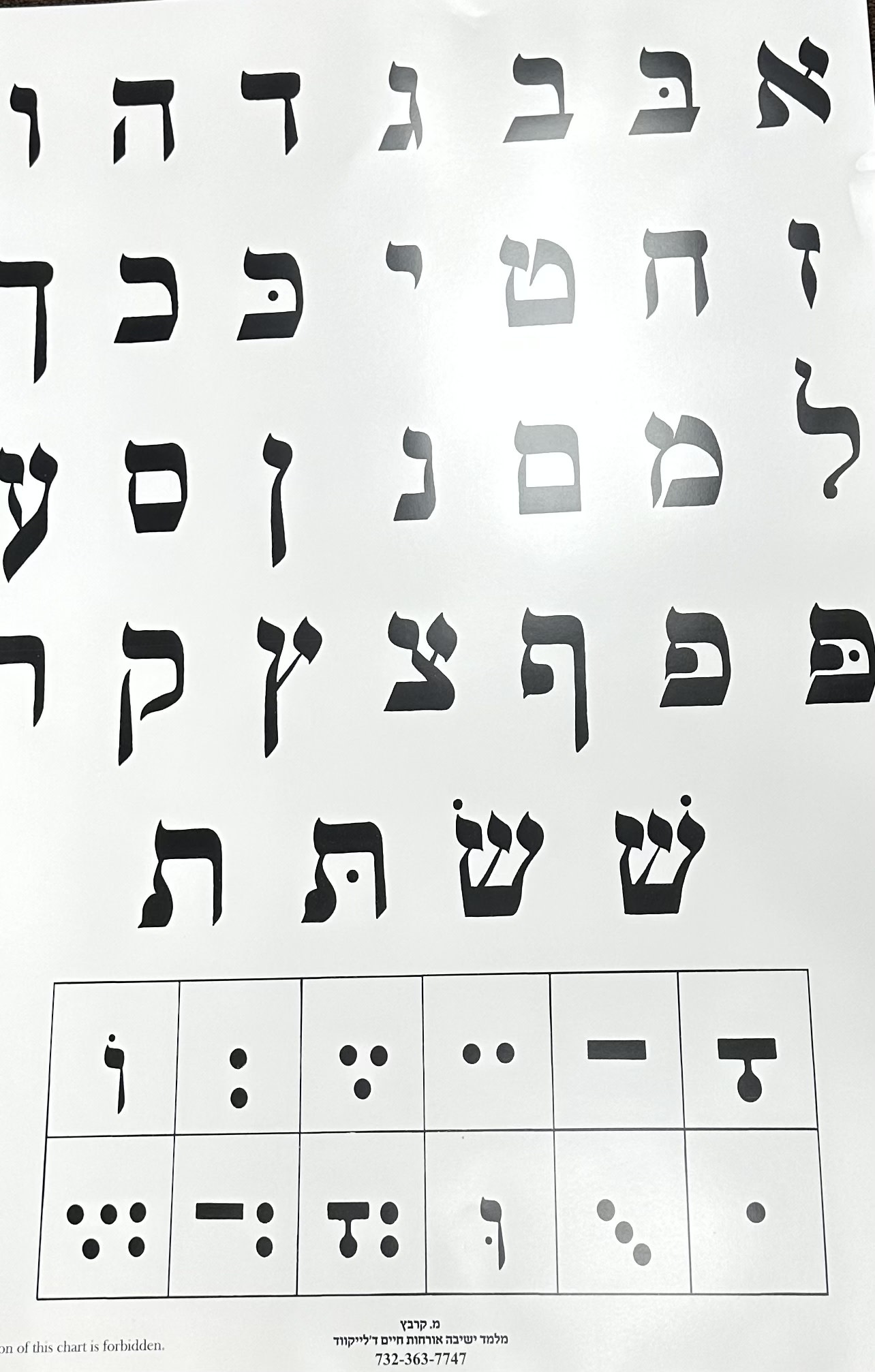 POSTER: EXTRA LARGE ALEPH BET - Creative Kids