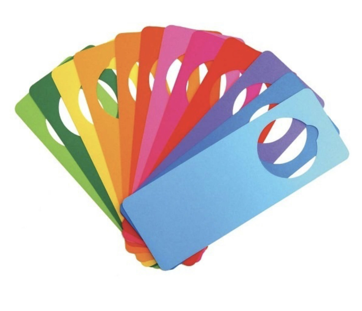 DOOR HANGERS - BRIGHT COLORS PKG/12 - Creative Kids