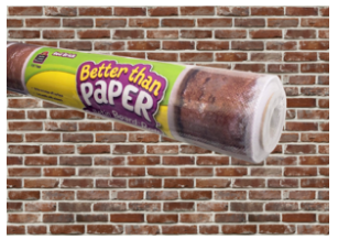 BETTER BACKING PAPER: 48"x12' RED BRICK - Creative Kids