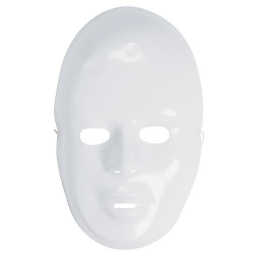 MASK - FULL FACE - WHITE 12PCS - Creative Kids