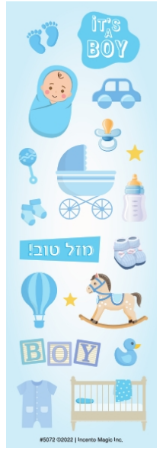 STICKER: IT'S A BOY 6 SHEETS - Creative Kids