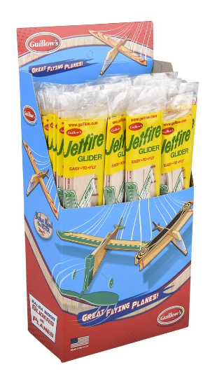 WOOD FLYING PLANES - JETFIRE - BOX/48pcs - Creative Kids