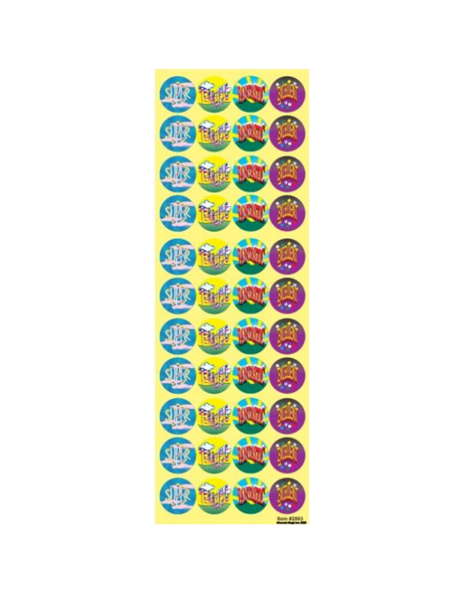 STICKERS: CIRCLE INCENTIVE ENGLISH - 6 SHEETS - Creative Kids