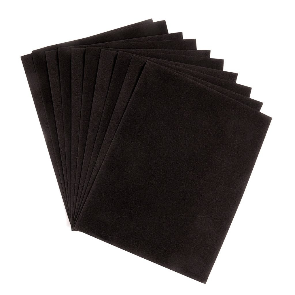 VELOUR PAPER - 8.5x11 - BLACK 10 PACK - Creative Kids