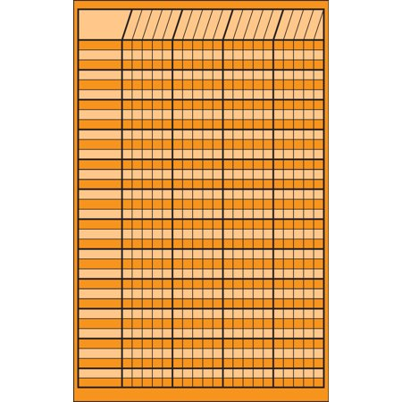 INCENTIVE CHART VERTICAL: 14"X22" ORANGE - Creative Kids