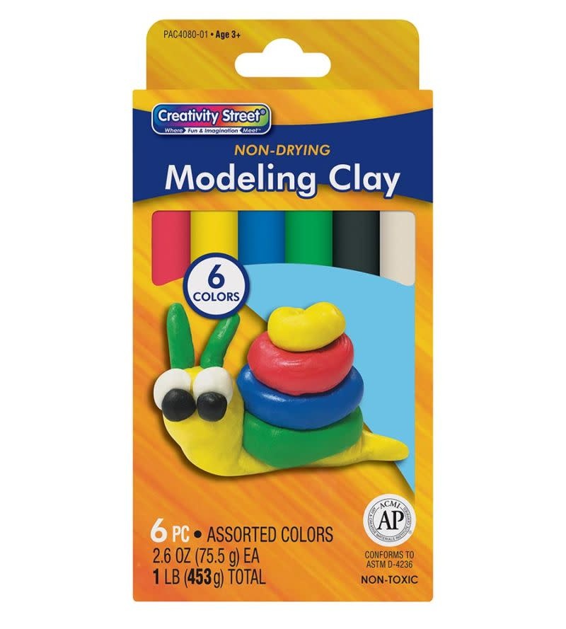 MODELING CLAY - 6/COLORS 1LB - Creative Kids