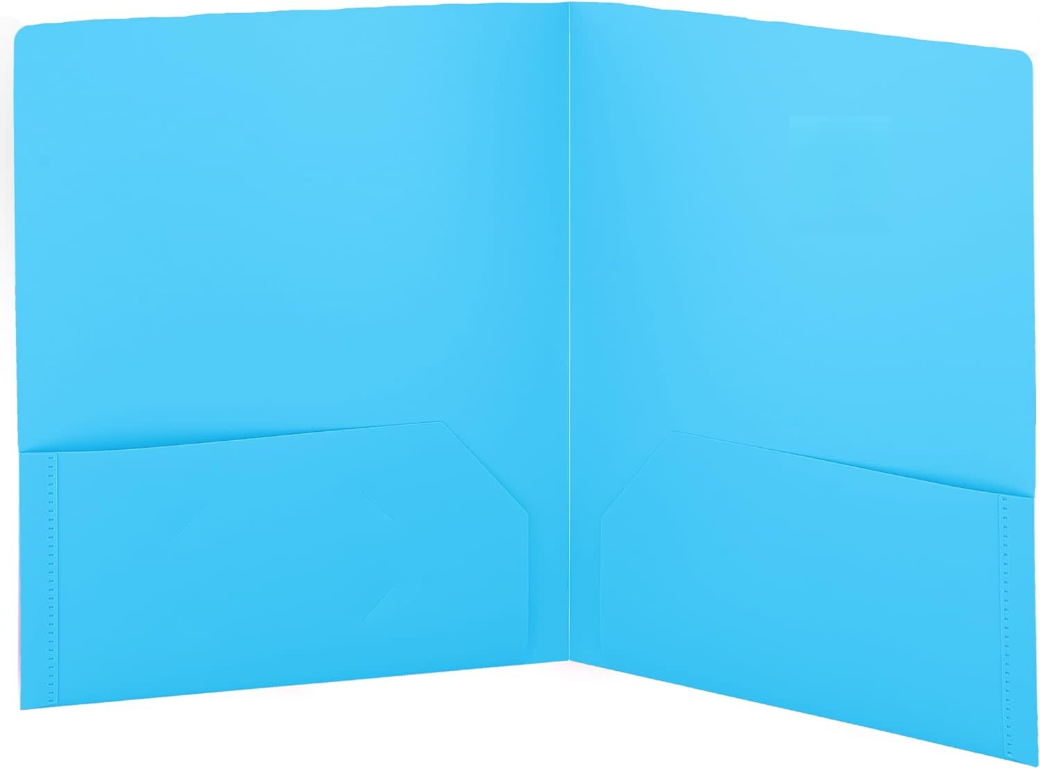 POLY FOLDER: 2 POCKET - BLUE - Creative Kids