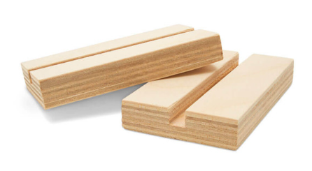 3" x 1.5" WOOD BASE FOR 1/4" CUT OUTS - Creative Kids