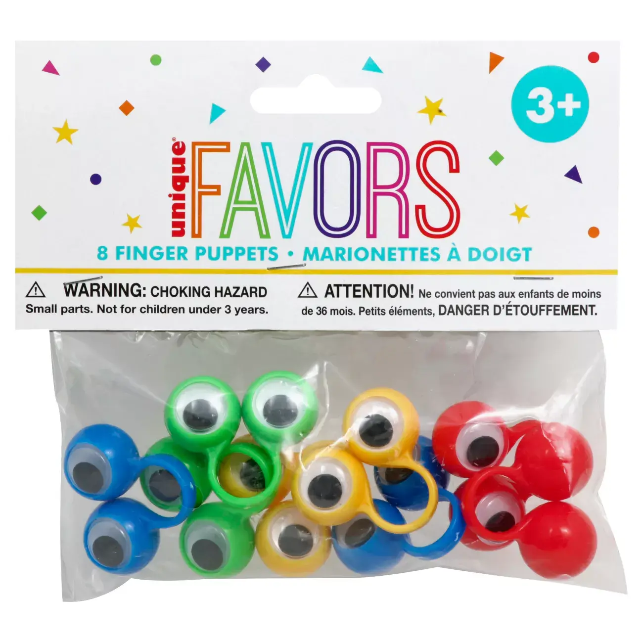 Unique GOOGLY EYES FINGER PUPPETS - 8 PACK - Creative Kids
