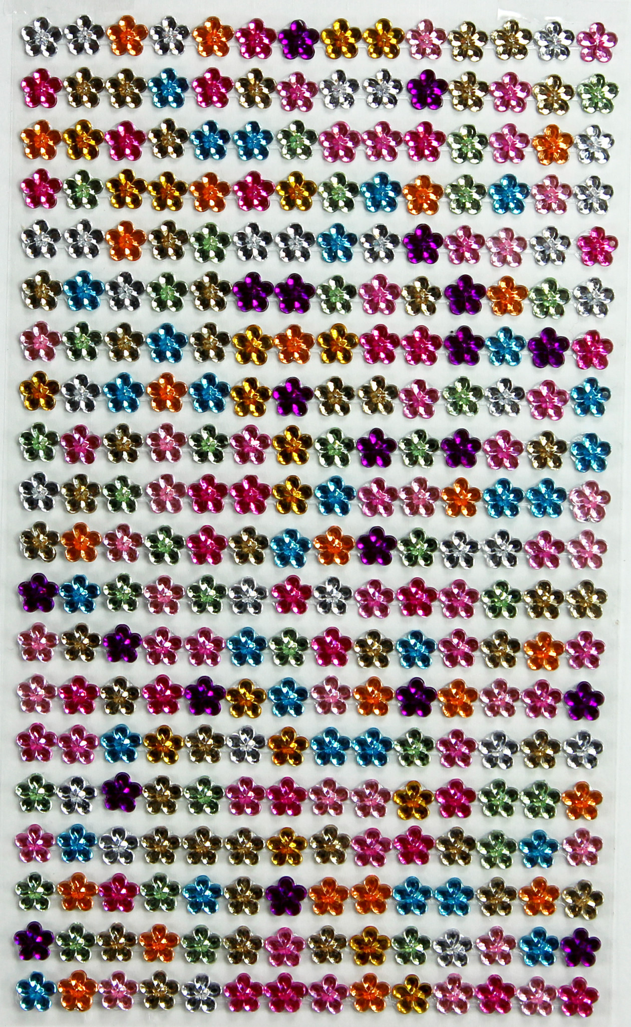 STICKY FLOWER GEMS: SMALL 6MM - 280 PACK - Creative Kids