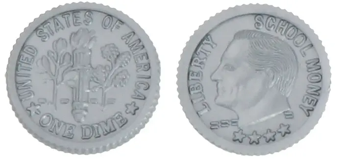 FAKE MONEY COINS: DIMES 100 PACK - Creative Kids