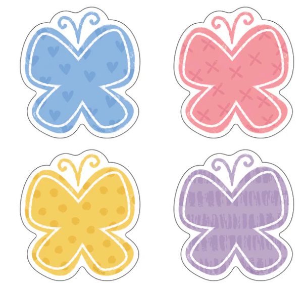 Trend Enterprises MINI CUT OUTS: GARDEN BUTTERFLIES ASSORTED 3" - 36 ...