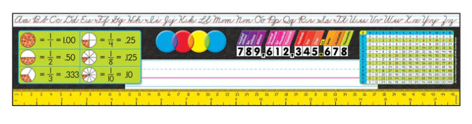 DESK REFERENCE NAMEPLATE ZANER-BLOSER CURSIVE GRADE 3-5 18"X4" 36PC ...