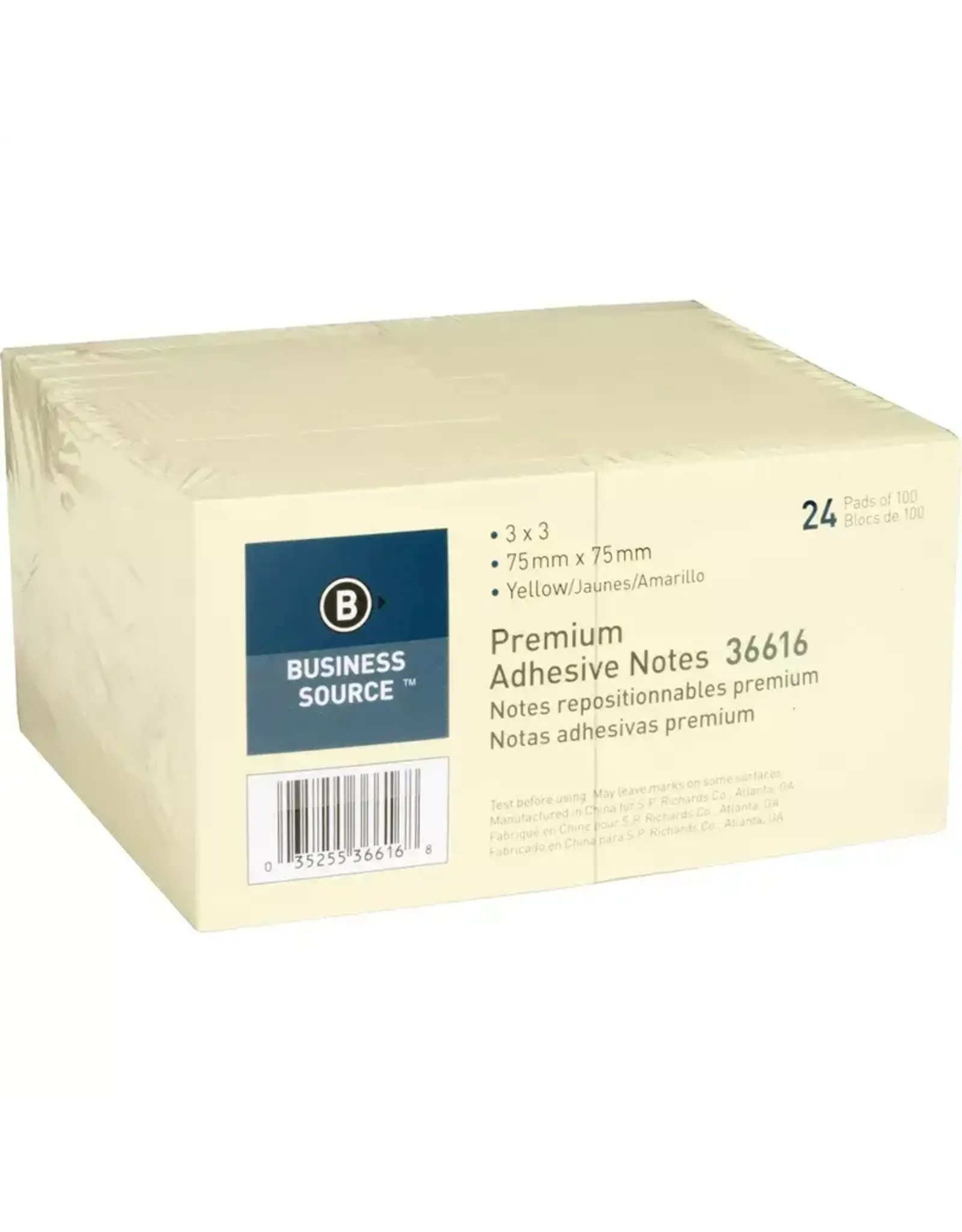 STICKY NOTES YELLOW 3X3 - 24 PADS ( 2,400 SHEETS ) - Creative Kids