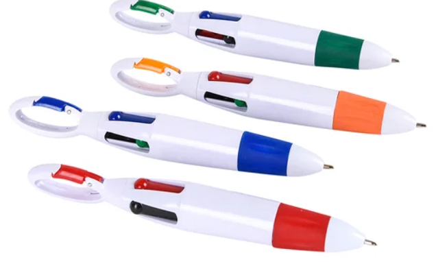 CARABINER SHUTTLE PENS 4/COLORS 12 PACK - Creative Kids