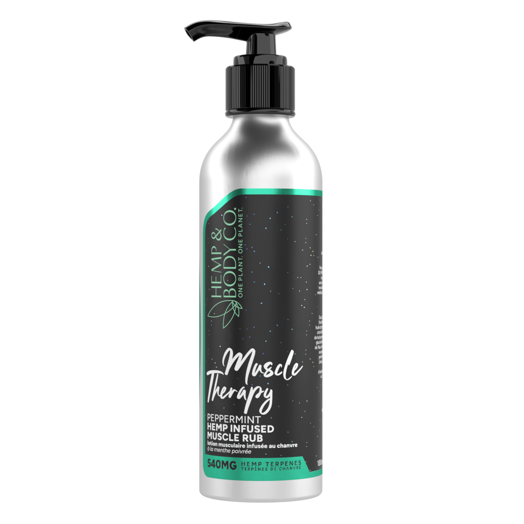 Hemp & Body Co Muscle Therapy Lotion 180mL – 540MG - 4 Paws Market