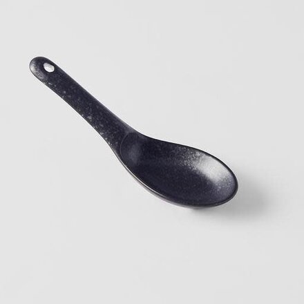 Matte Black Glaze Spoon Rest | Porcelain Dish | Mij.com.au - Made in Japan